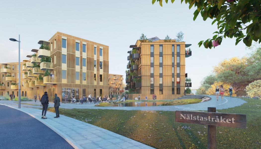 NREP bygger 100 nya hyresrätter i trä i Vinsta, Stockholm ...